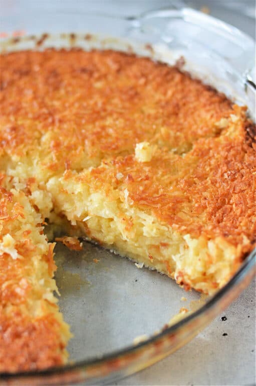 Crustless Coconut Bisquick Impossible Pie Recipe · The Typical Mom