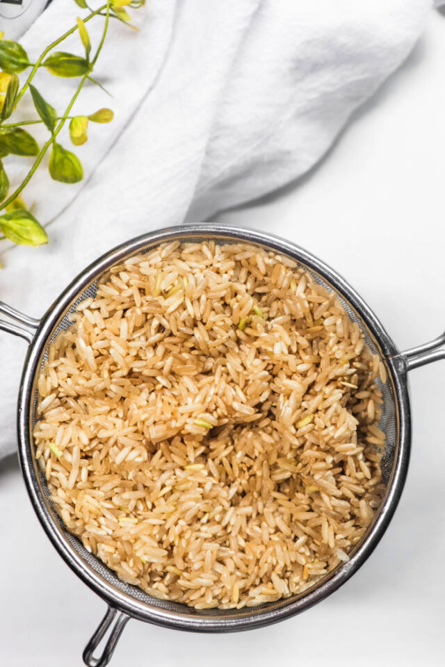 Slow Cooker Brown Rice (on High)