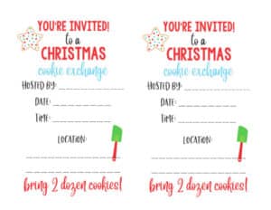 How to Host a Christmas Cookie Exchange - Printable Invitations