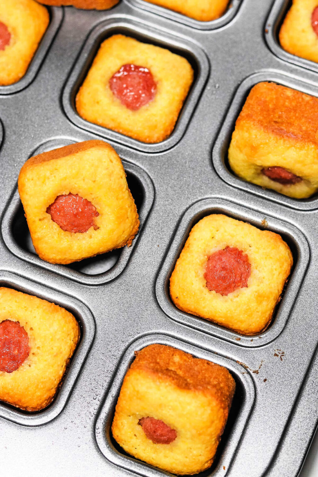 Corn Dog Bites (Jiffy Corn Muffin Mix)