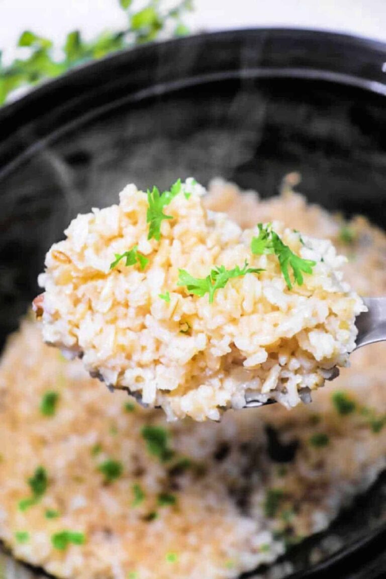Easy Slow Cooker Brown Rice Recipe
