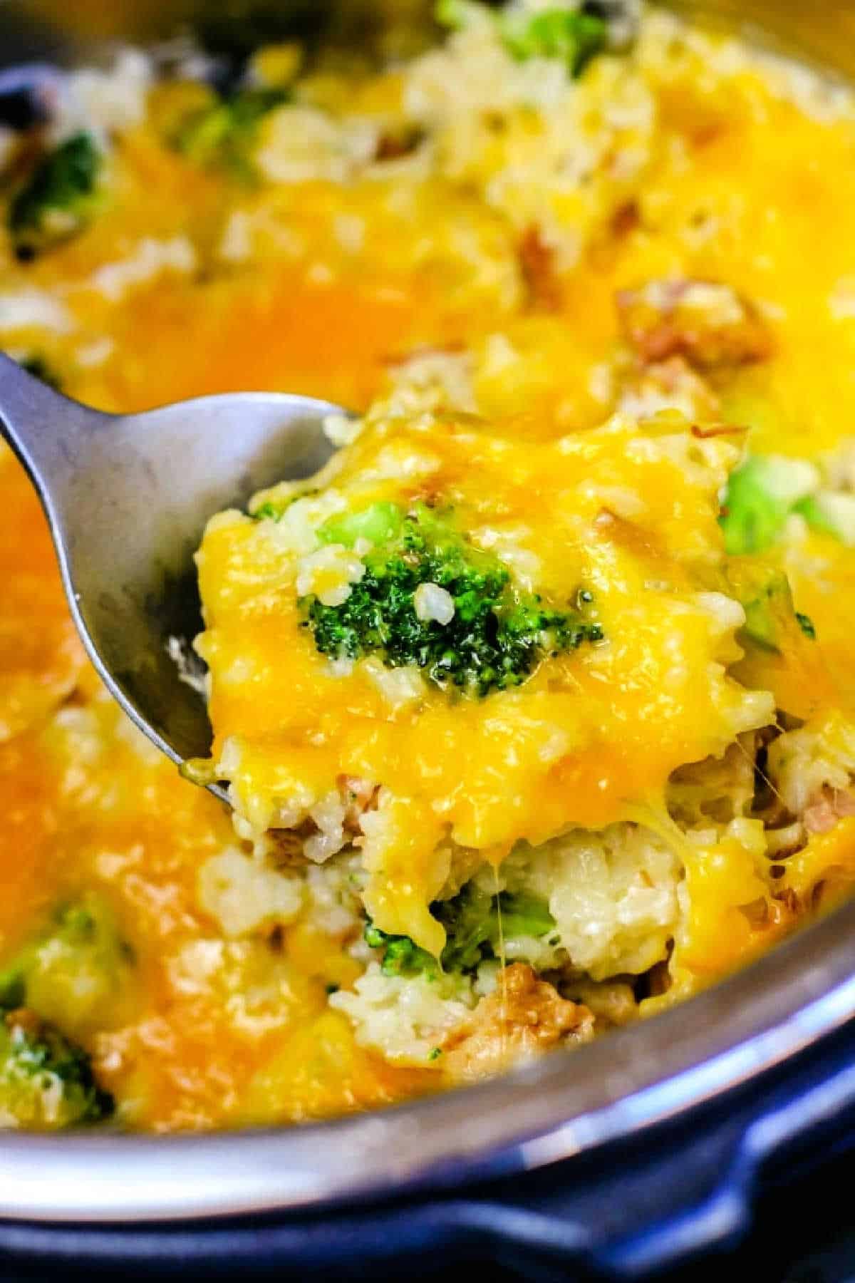 Instant Pot Chicken Broccoli Rice (Casserole)