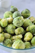 Microwave Brussel Sprouts (Frozen or Fresh)
