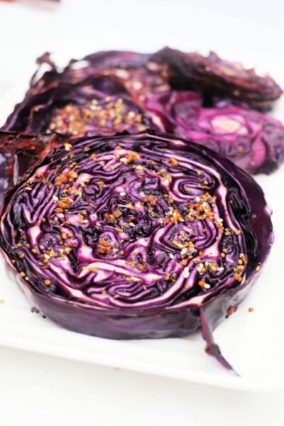 Oven Roasted Red Cabbage (Steaks)