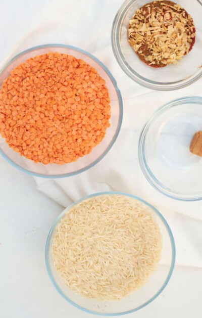 Lentils and Rice Recipe (in Pressure Cooker)