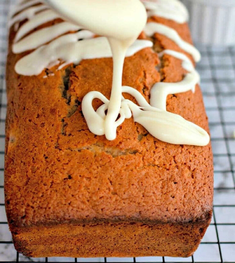 Maraschino Cherry Bread (with Glaze)