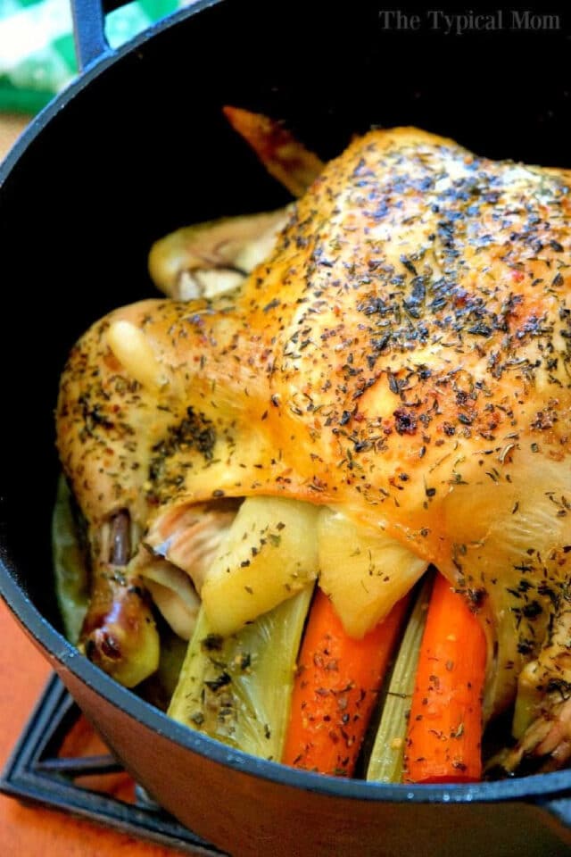 Dutch Oven Whole Chicken (with Vegetables)