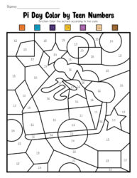 Free Pi Day Activities Coloring Pages - Pi Color by Number PDF