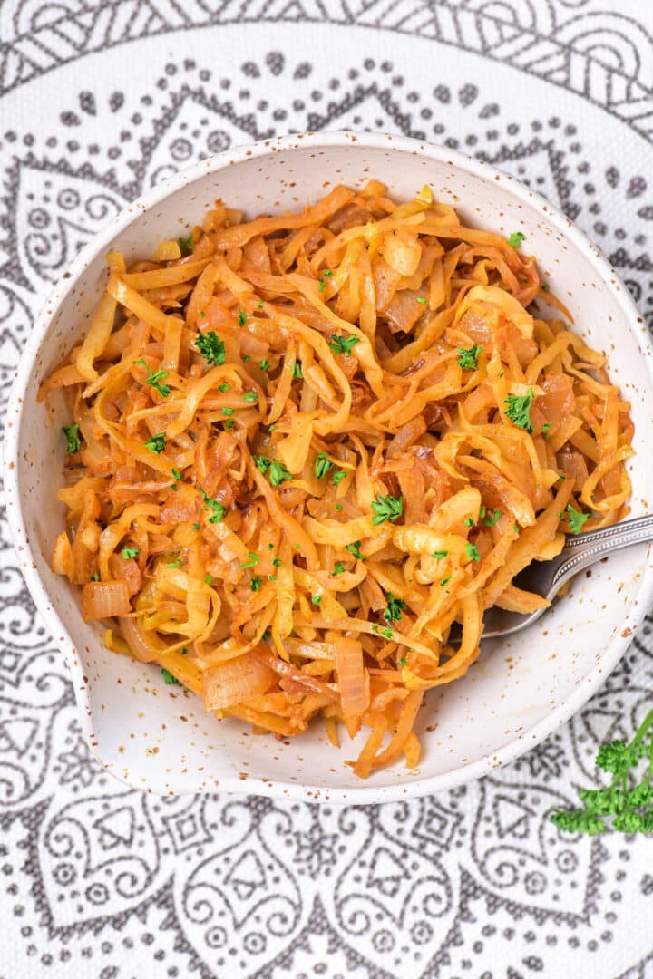 Indian Cabbage Recipe (with Curry)