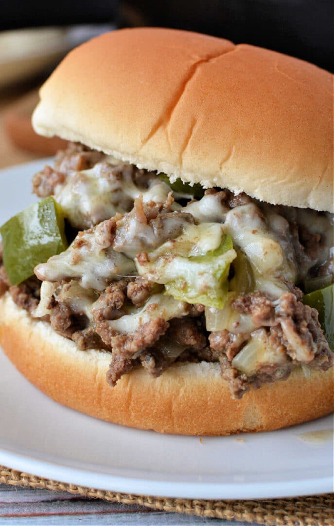 Sloppy Joe Philly Cheesesteak Recipe (with Provolone Cheese)