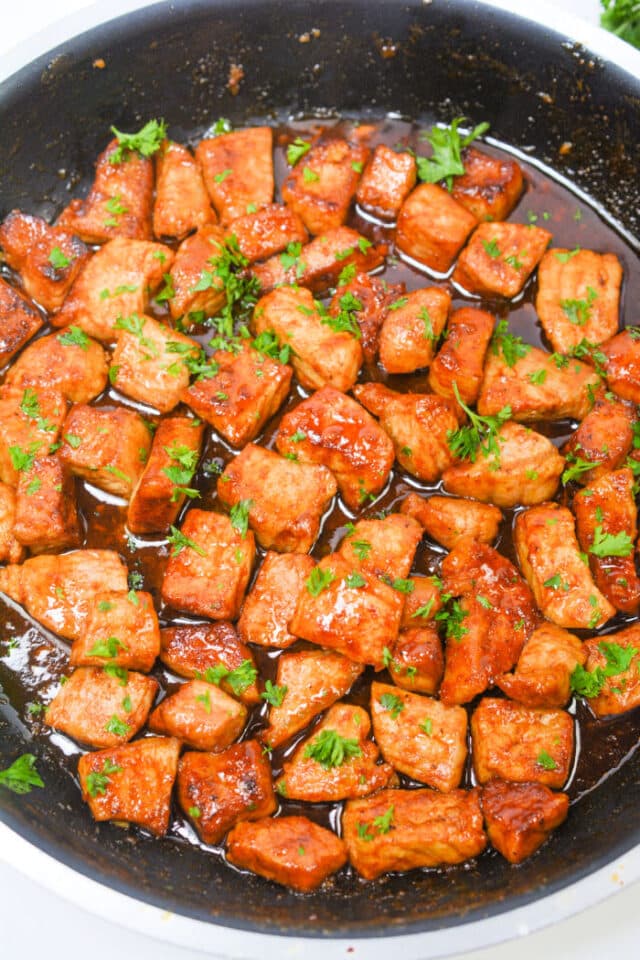Pork Bites Recipe (on Stove or Air Fryer)