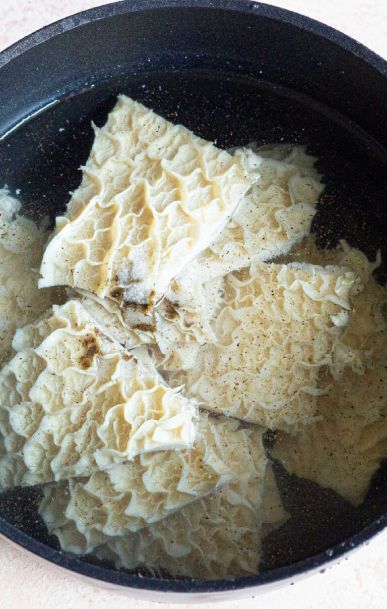 How to Cook Tripe on Stove - How to Cook Beef Honeycomb Tripe