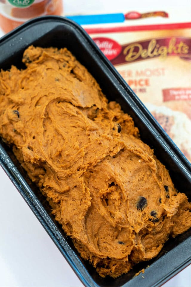 2 Ingredient Pumpkin Bread with Spice Cake Mix Quick Bread