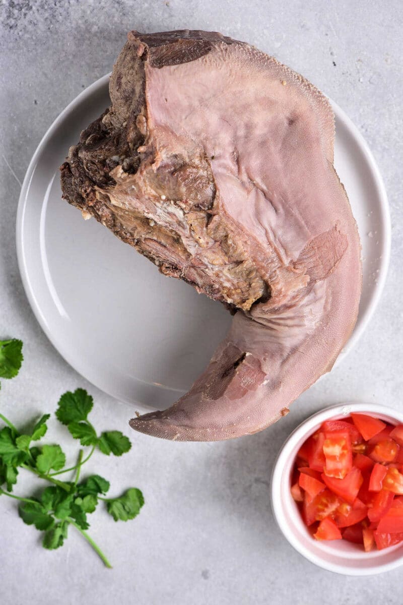 Cow Tongue Tacos (Beef Lengua)