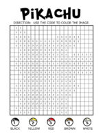 Free Pokemon Pixel Art - Eevee Pokemon Coloring Pages