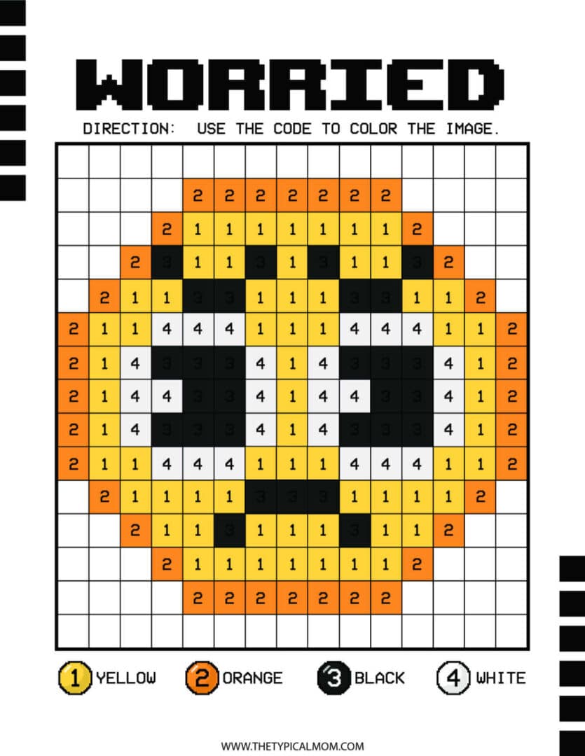 Cute Pixel Art (Free Printables - Emojis)