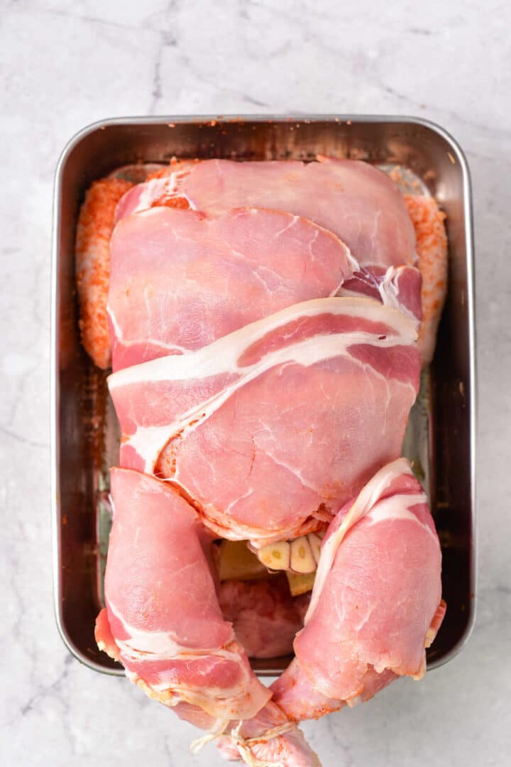 Bacon Wrapped Stuffed Chicken (Whole)