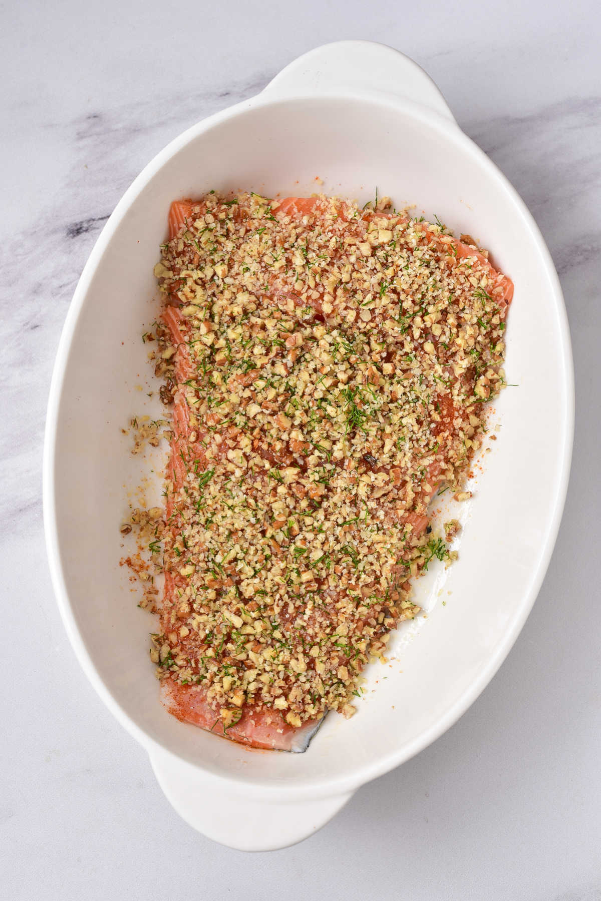 Almond Crusted Salmon (in Oven)