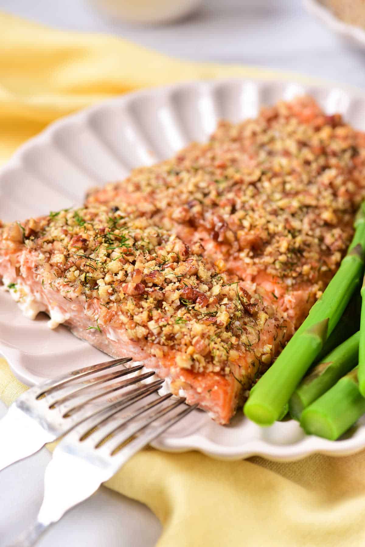 Almond Crusted Salmon (in Oven)