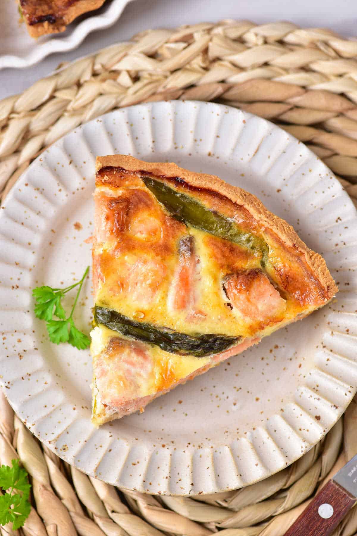 Salmon Quiche Recipe (with Raw Salmon)