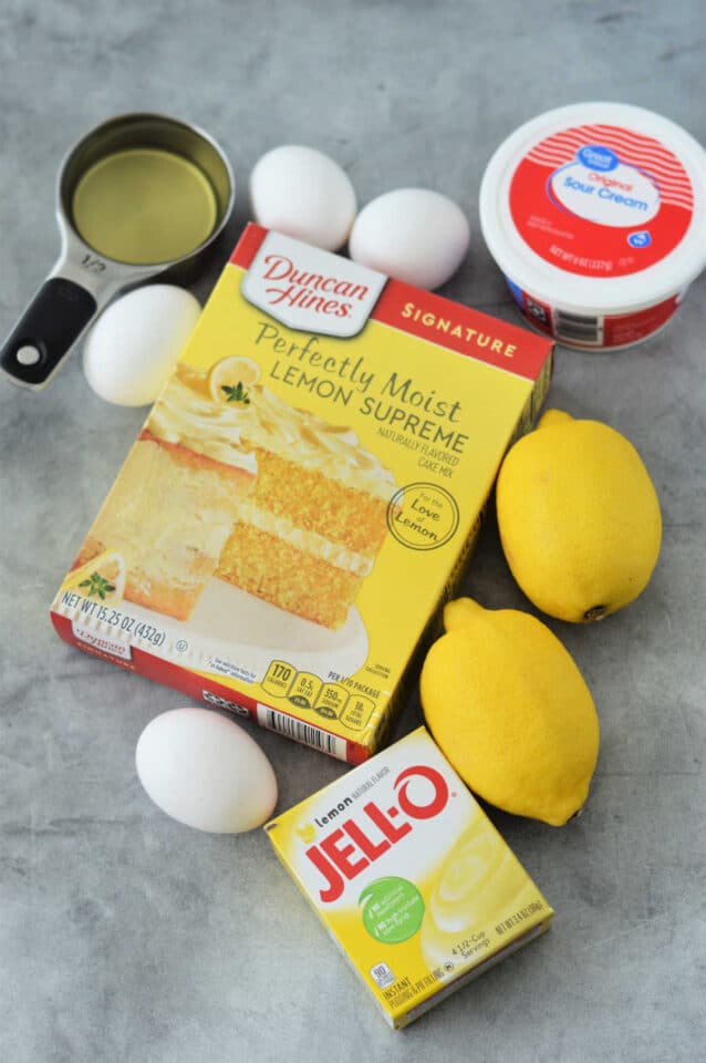 Lemon Pound Cake with Cake Mix (No Butter)