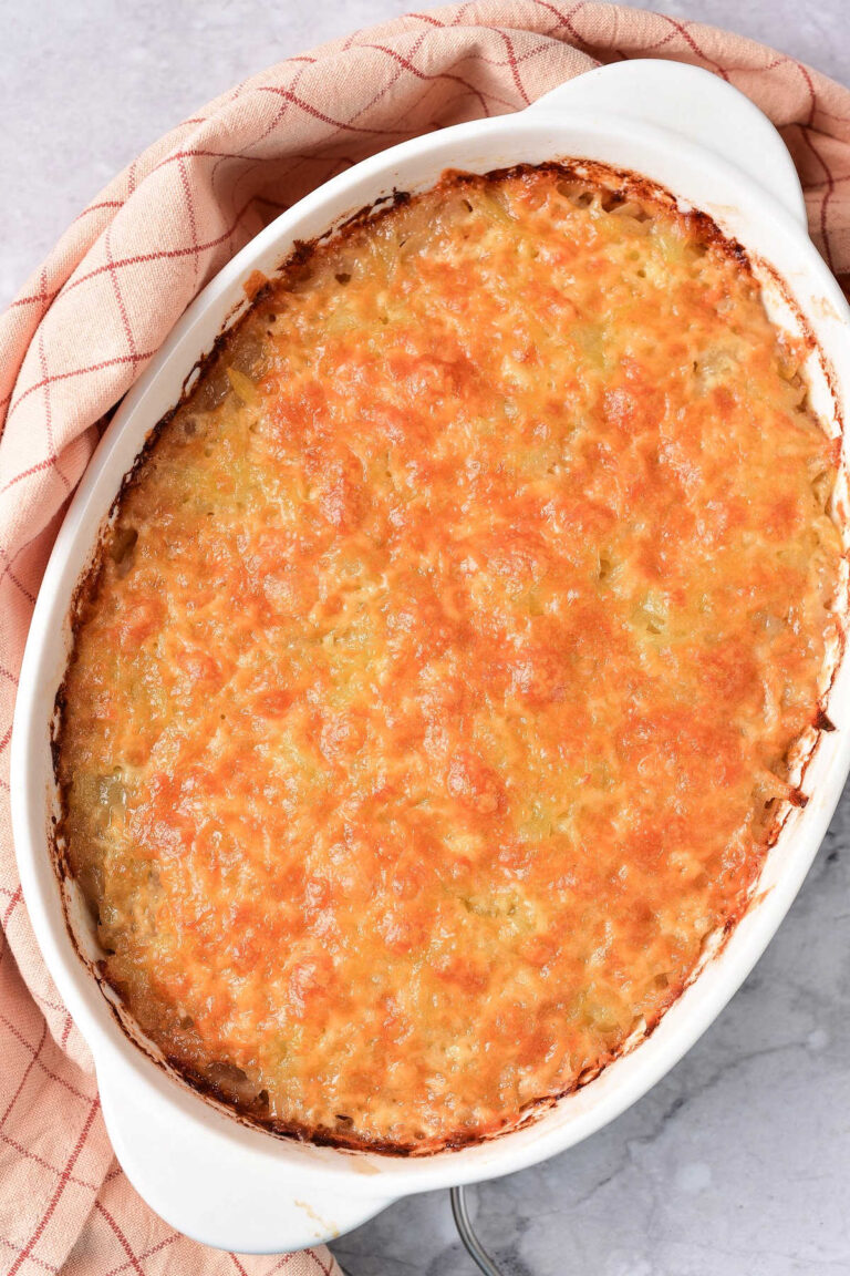 Ground Beef Hash Brown Casserole (with Frozen Hashbrowns)