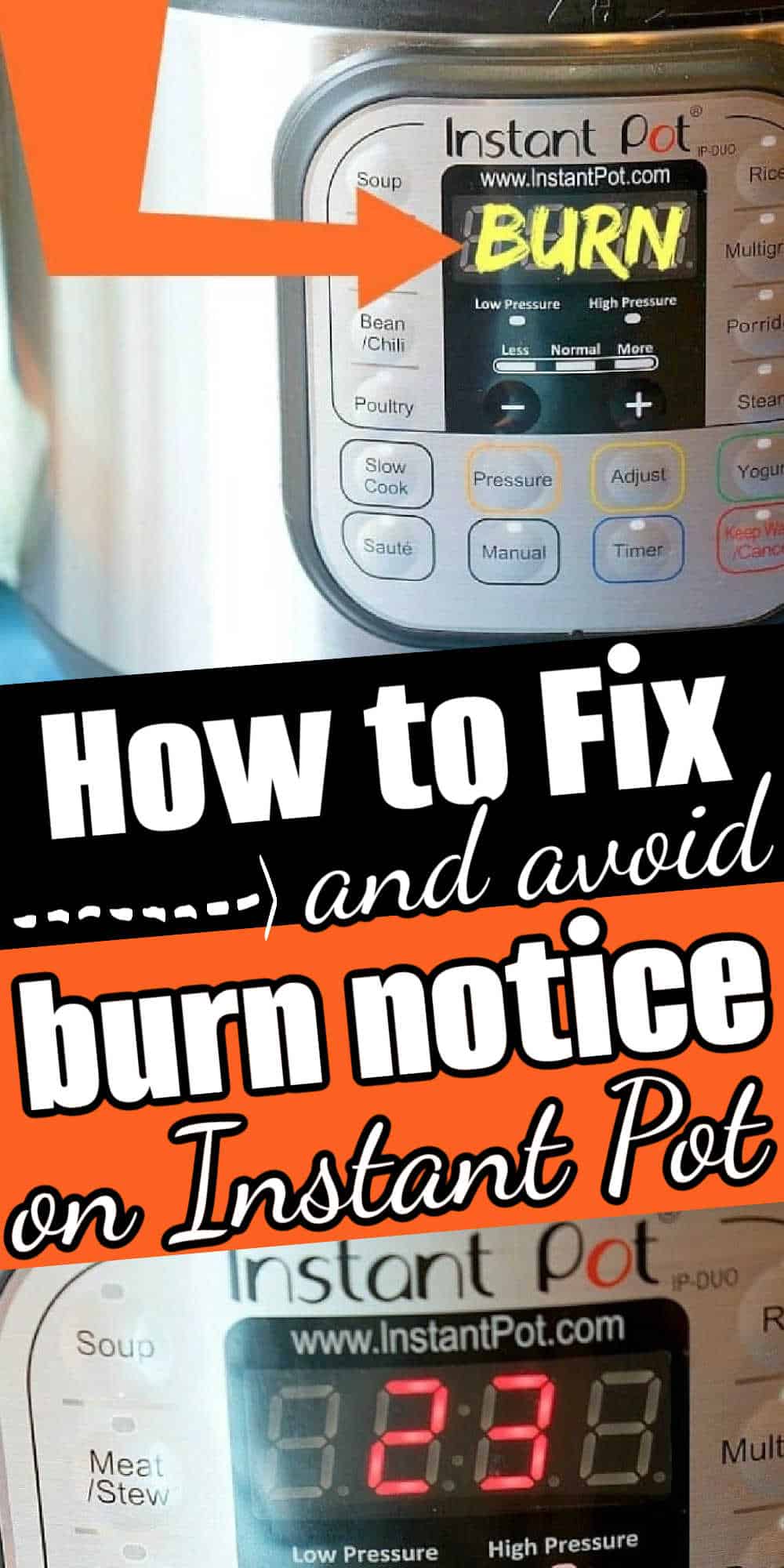 Burn on Instant Pot - What to Do + Video Guide