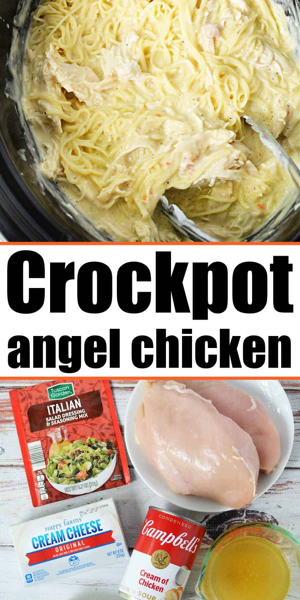 Angel Crockpot Chicken (with Cream of Chicken Soup)