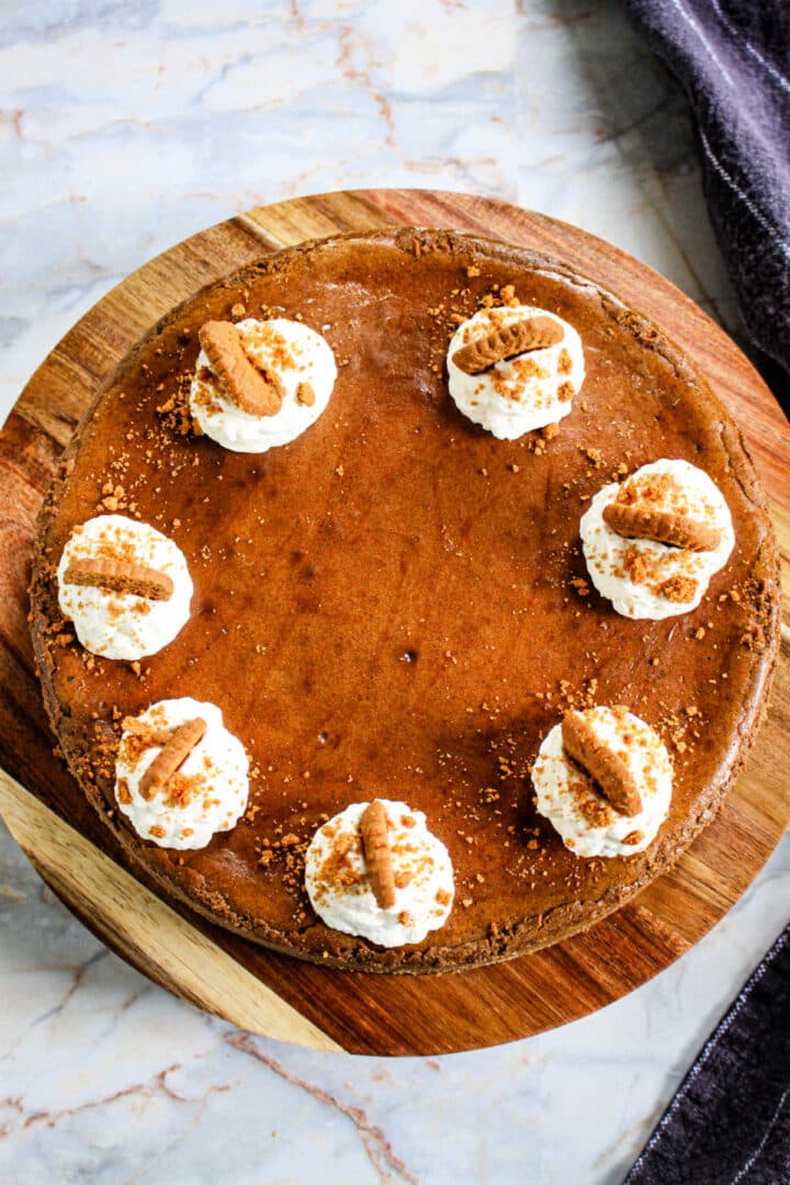 Easy Philadelphia Gingerbread Cheesecake with Gingersnap Crust