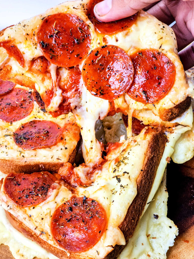 Pizza Toast Recipe (Baked or Air Fryer)