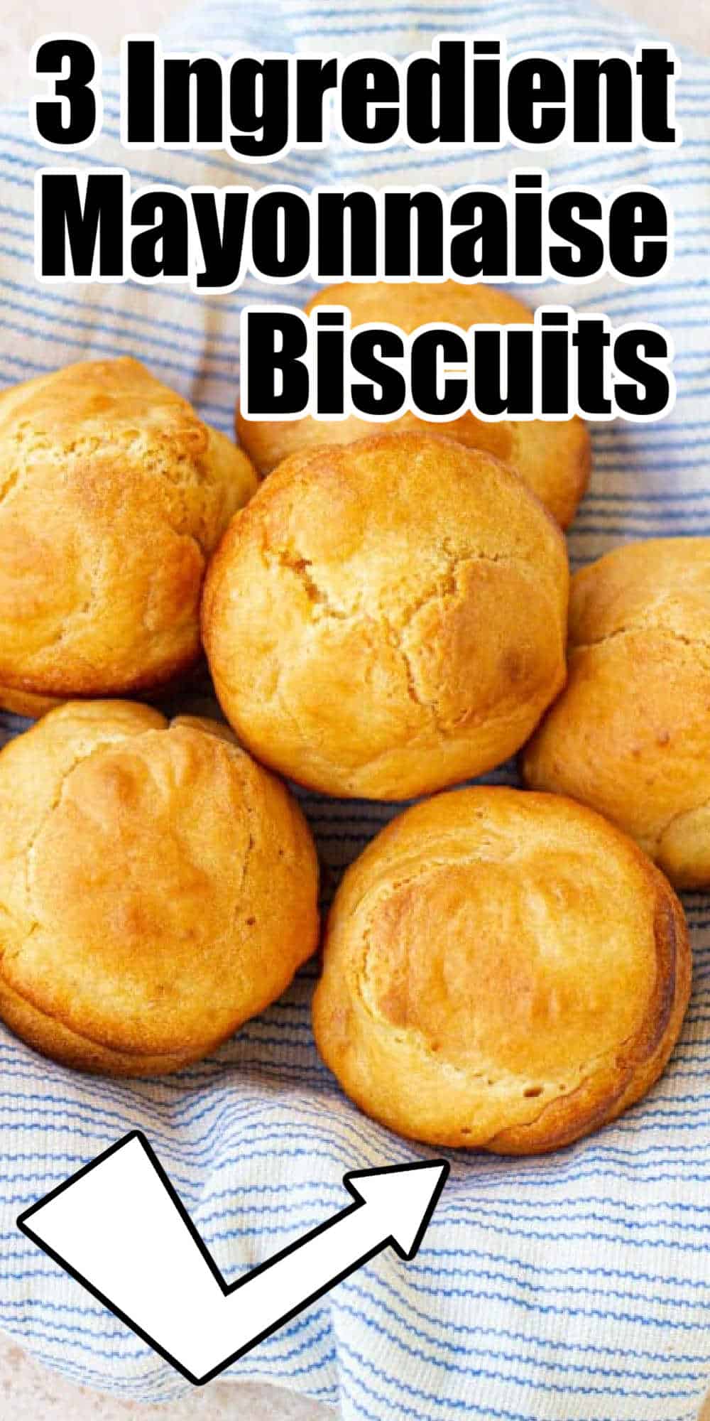 Mayonnaise Biscuits (3 Ingredients)