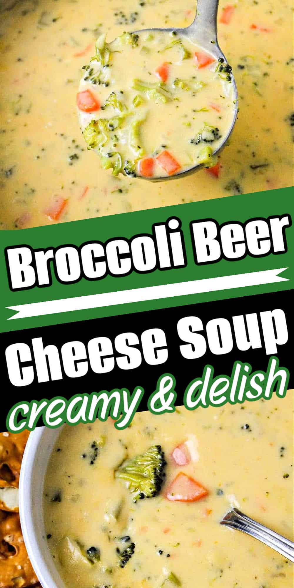 Creamy Broccoli Beer Cheese Soup (in Dutch Oven)