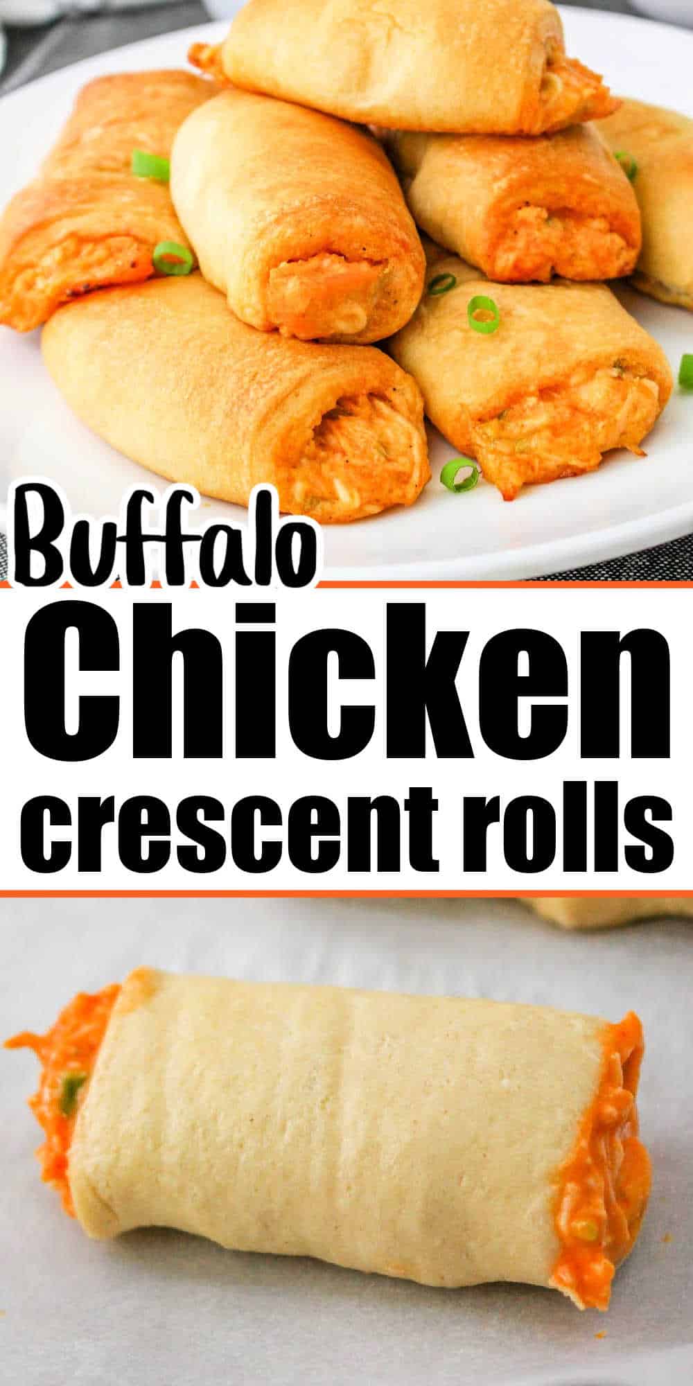 Spicy Buffalo Chicken Rolls Ups - Rotisserie Stuffed Crescent Rolls