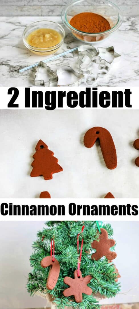 2 Ingredient Cinnamon Ornament Recipe - Applesauce Ornaments