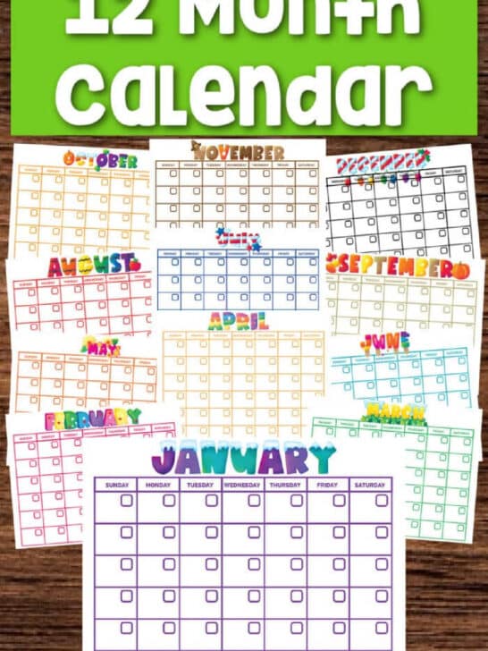 Free Printables for Organizing, Yearly Calendars and for Kids too!