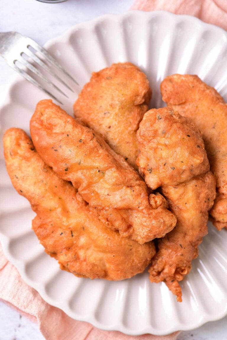 Beer Battered Chicken Tenders - Batter Fried Chicken Tenders