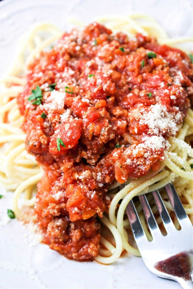 Healthy Spaghetti Sauce (with Vegetables)