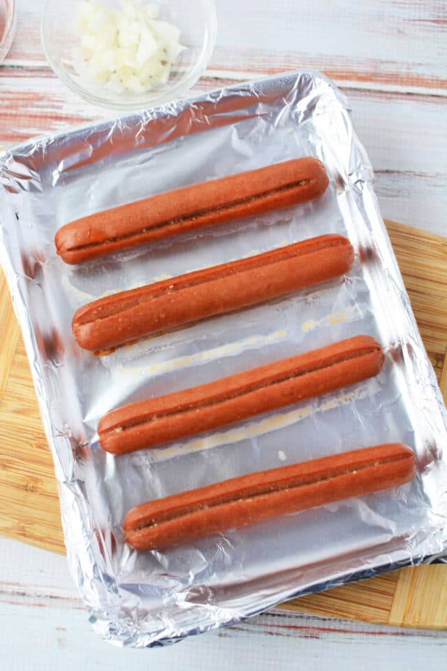 How to Cook Hot Dogs in the Oven 400 - Sheet Pan Hot Dogs