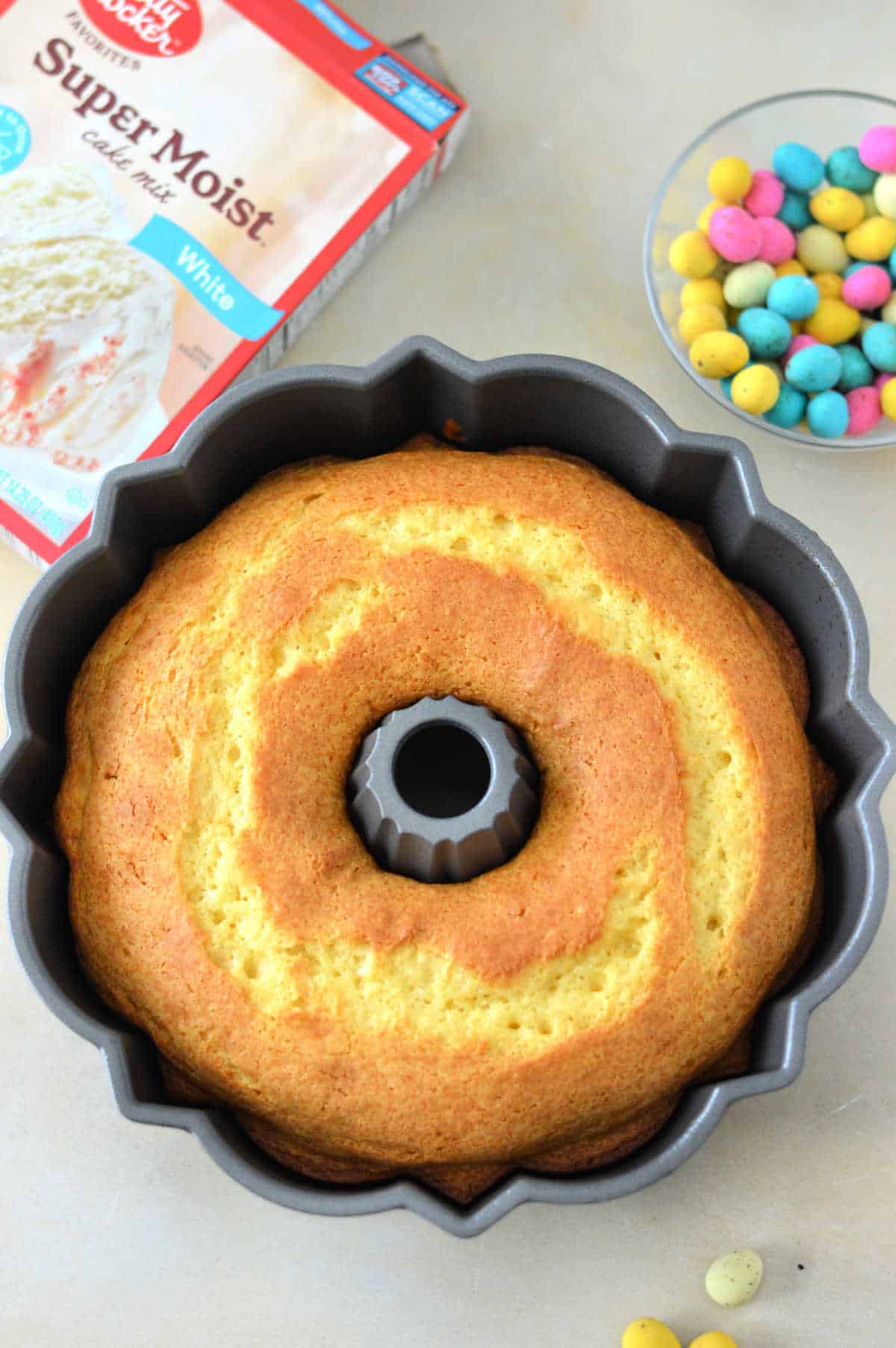 Easter Bundt Cake (with Cake Mix)