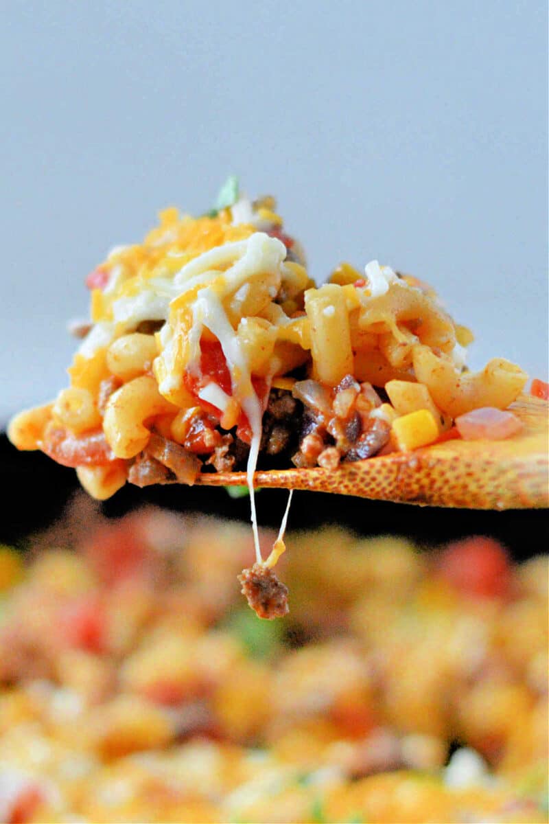 Homemade Taco Hamburger Helper - Skillet Cheeseburger Helper