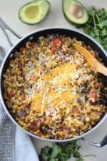 Homemade Taco Hamburger Helper - Skillet Cheeseburger Helper