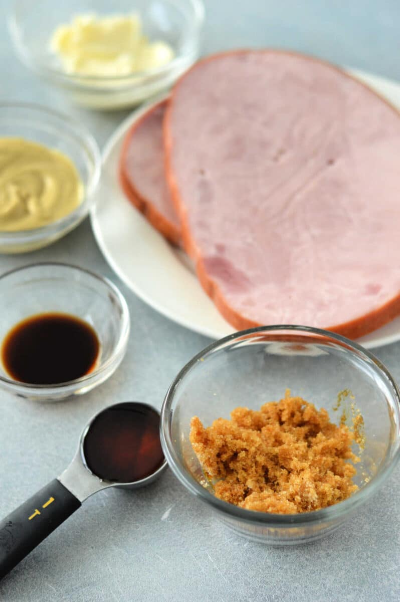 How to Cook Ham Steak in Oven at 350 with Mustard Glaze