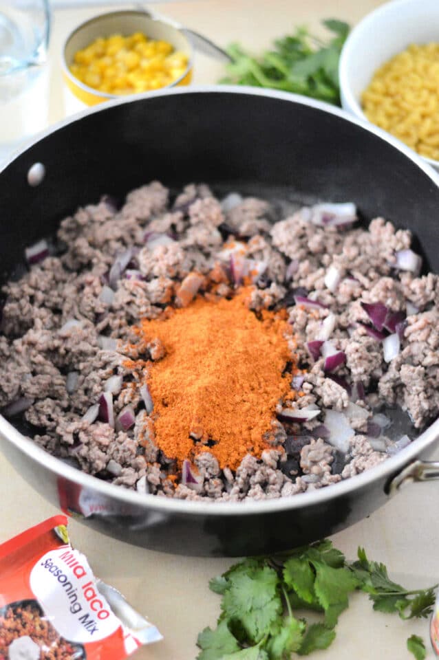 Homemade Taco Hamburger Helper - Skillet Cheeseburger Helper