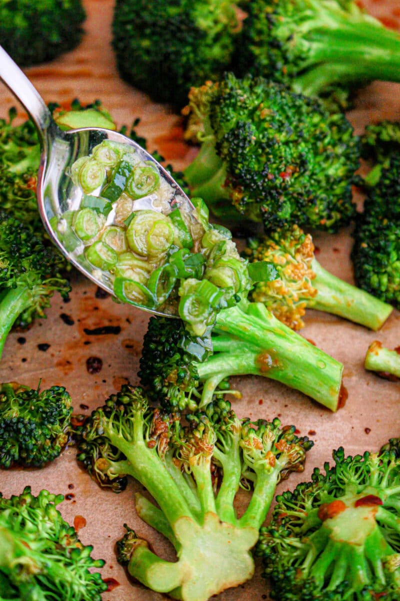 Roasted Asian Broccoli (Spicy)