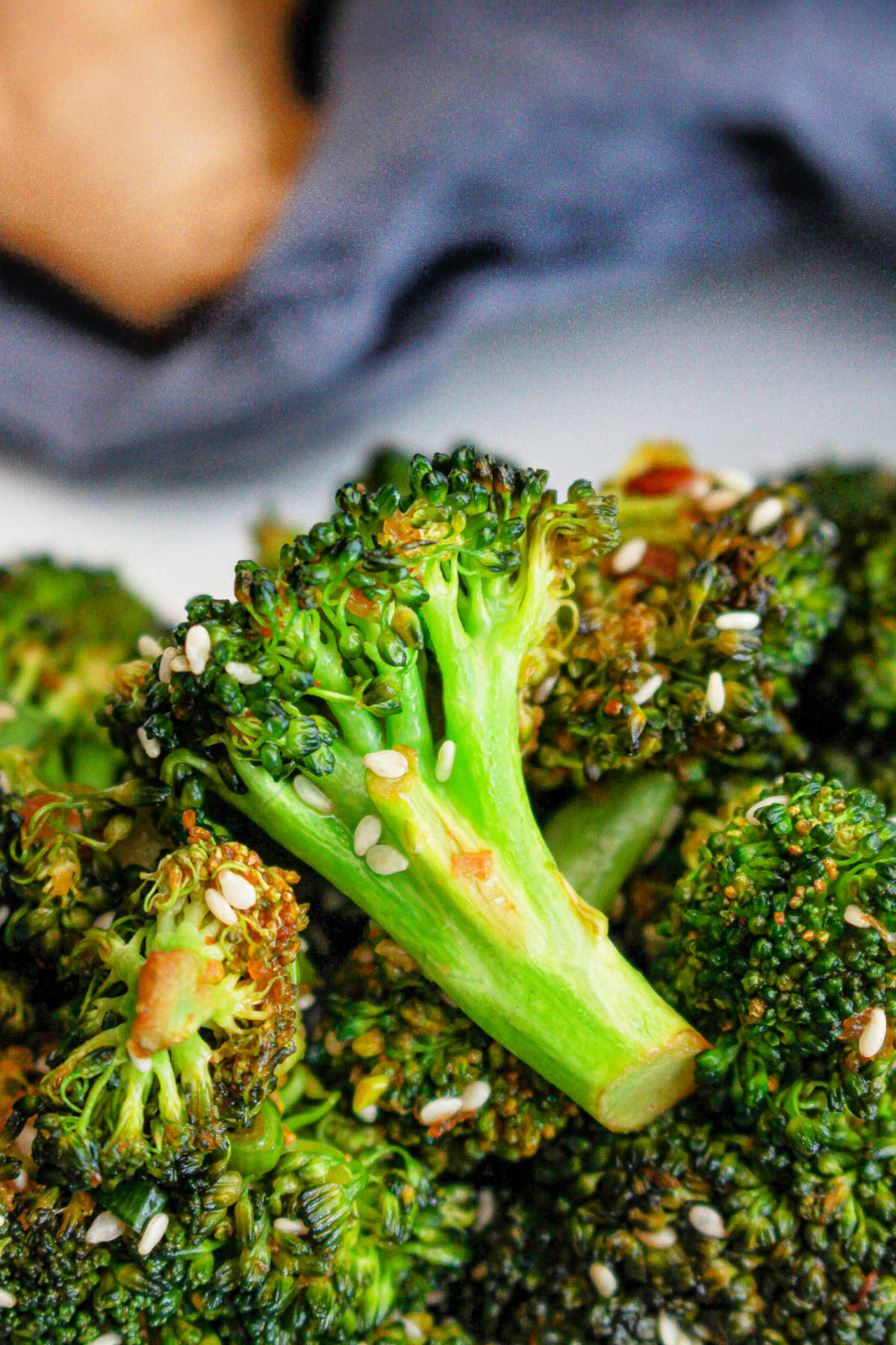 Roasted Asian Broccoli (Spicy)