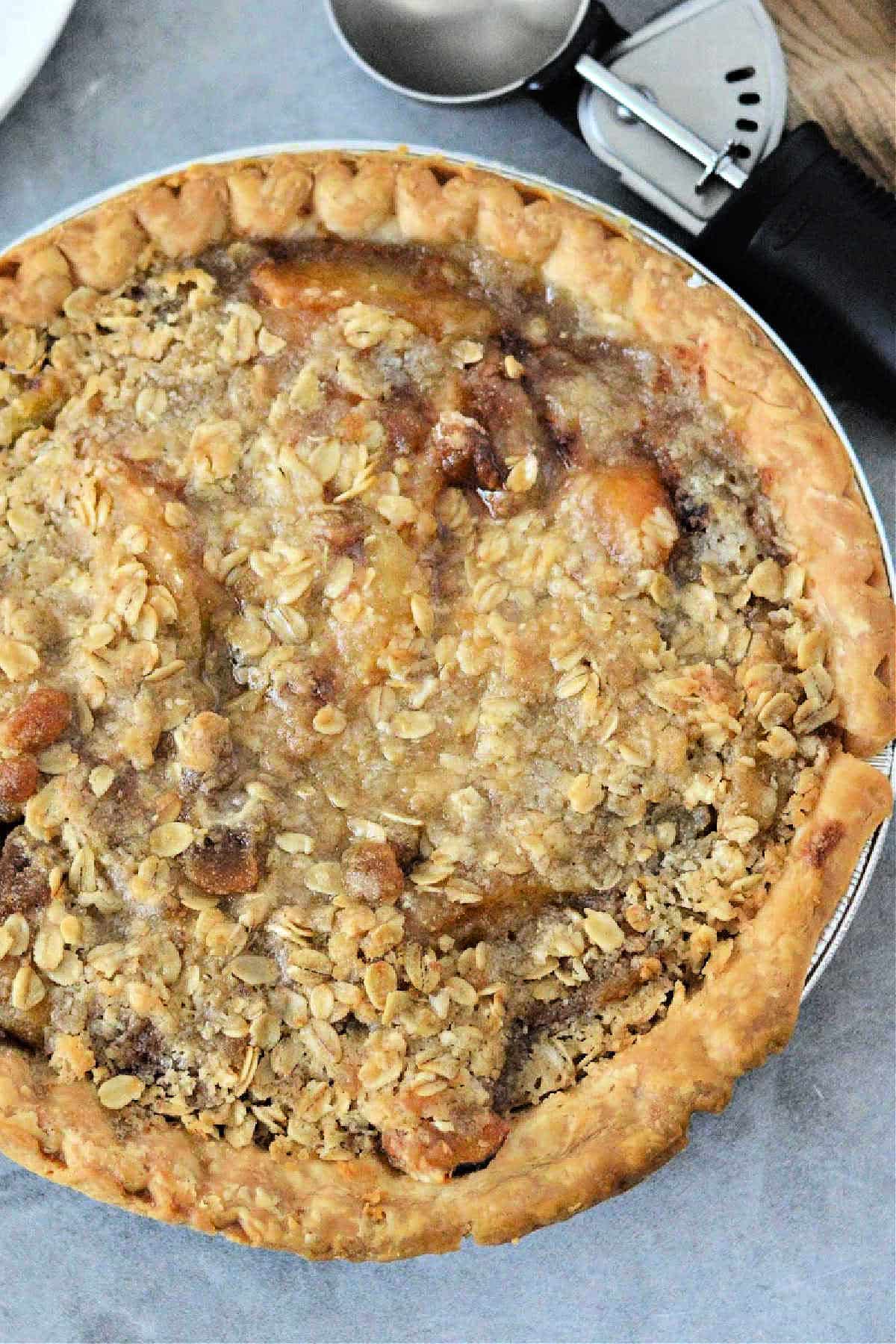 Easy Canned Peach Pie - Peach Cobbler with Canned Peaches