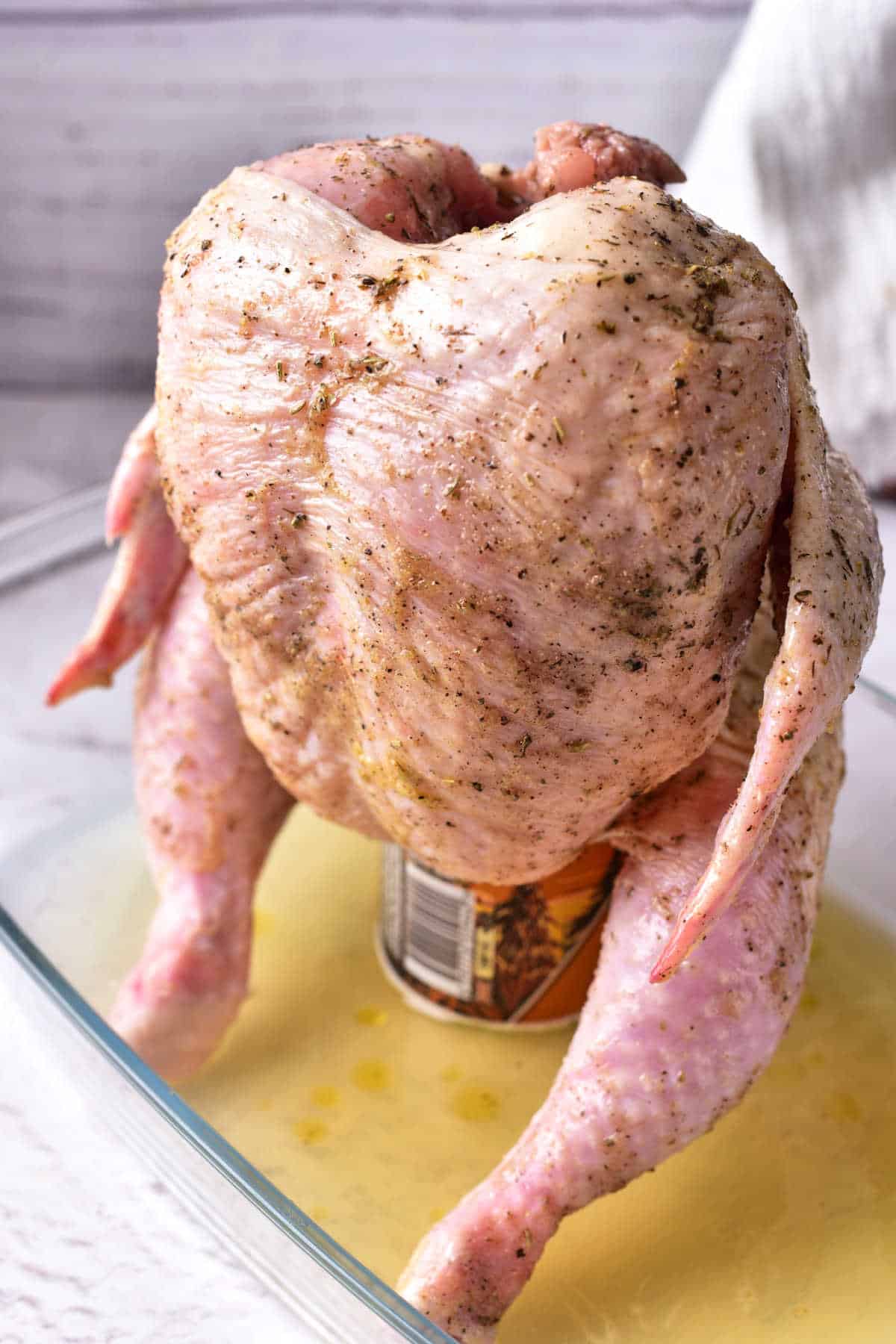 Beer Can Chicken in Oven (at 350)