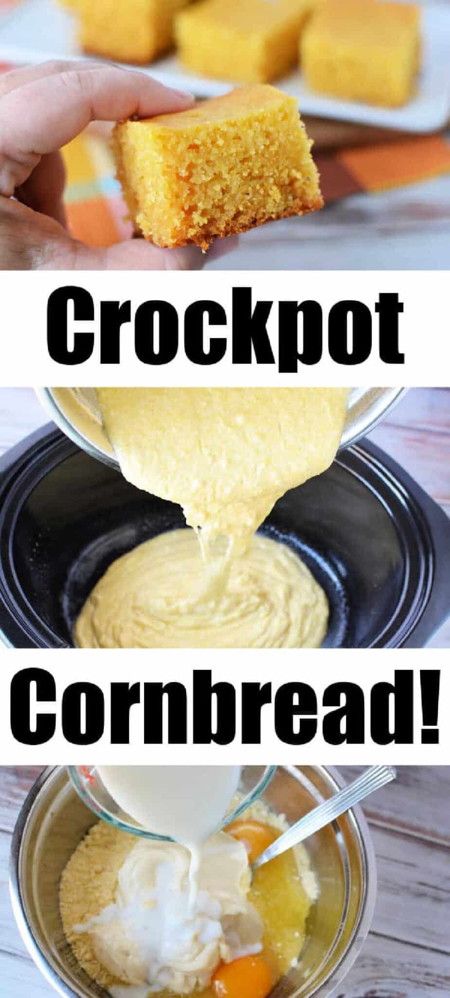 Crockpot Cornbread (with Jiffy Muffin Mix)