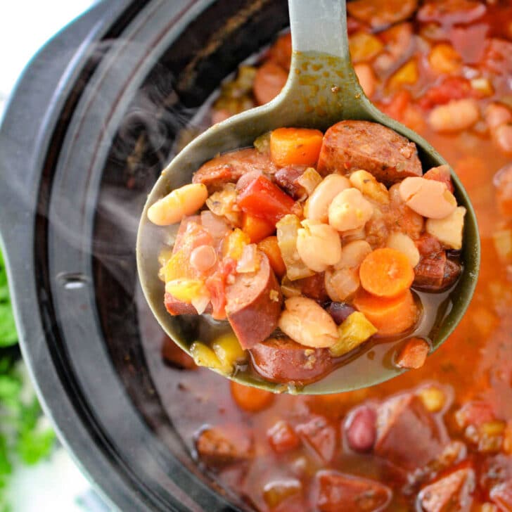No Soak 15 Bean Soup Crock Pot - Slow Cooker 15 Bean and Ham