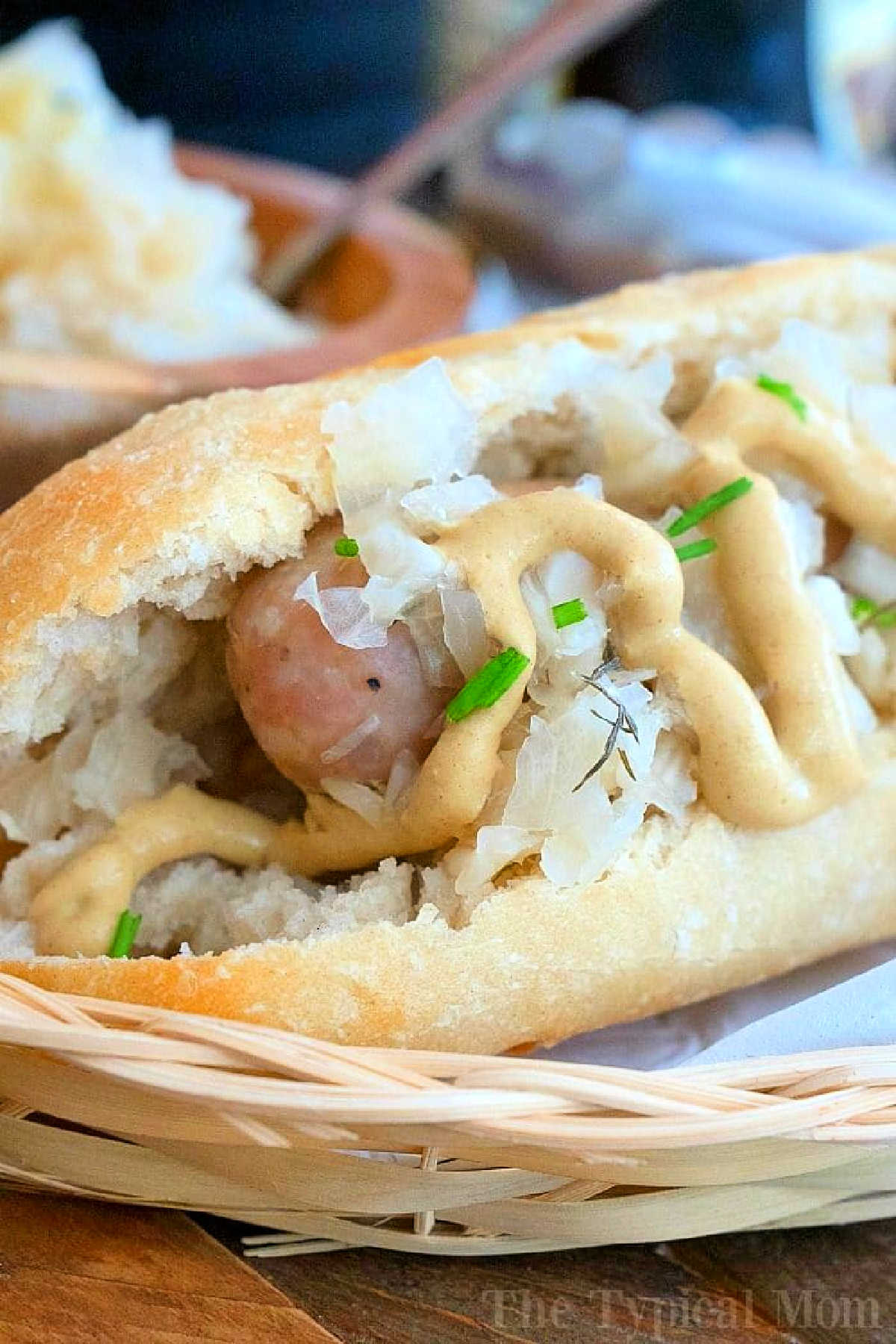 How Long to Boil Brats - Boiled Brats on Stove - Bratwurst Boil